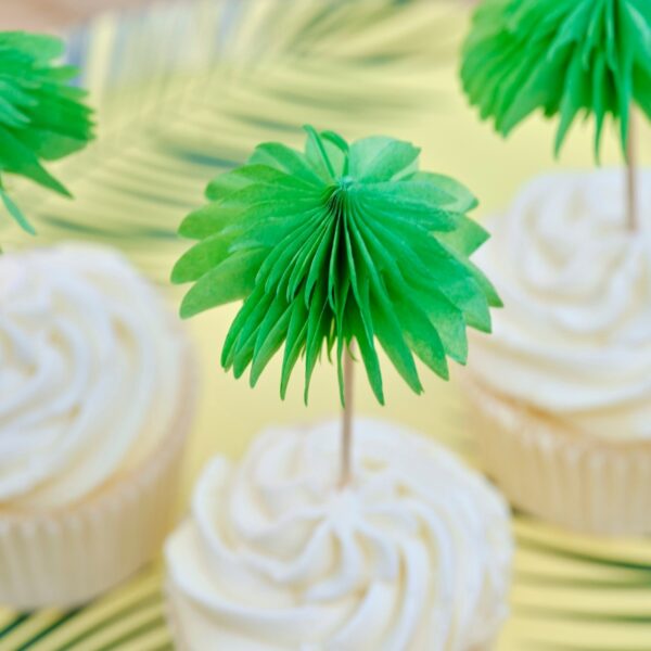 Hawaiian Honeycomb Palm Trees Cupcake Toppers – YOU MADE MY DAY